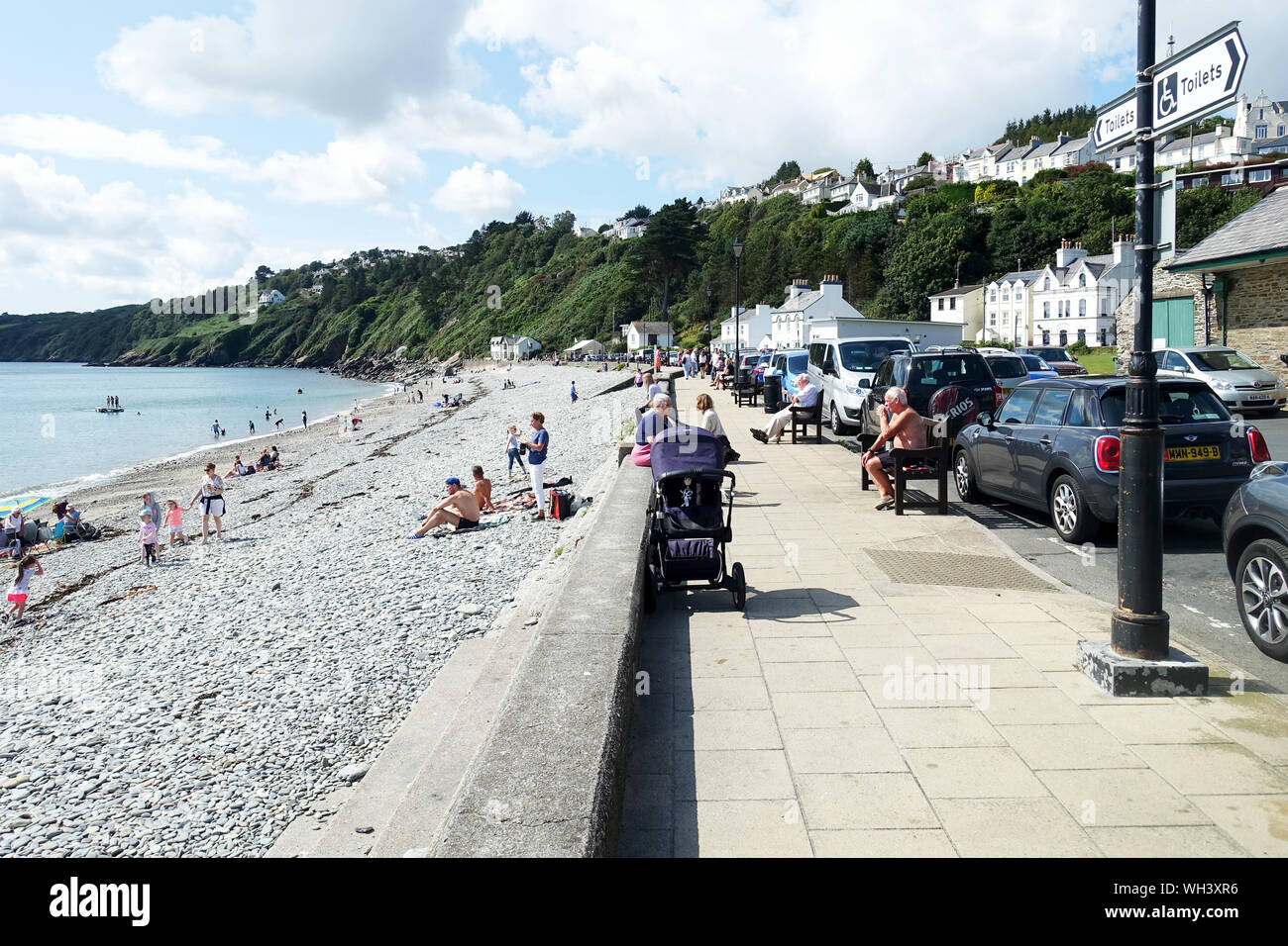 Beach and promenade at Laxey, Isle of Man Stock Photo - Alamy
