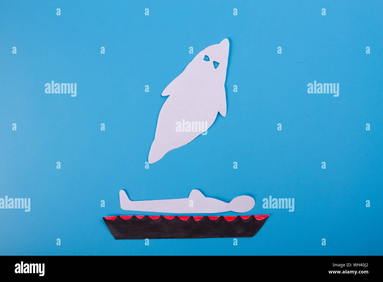 Soul leaved a dead body. cartoon styled Stock Photo - Alamy