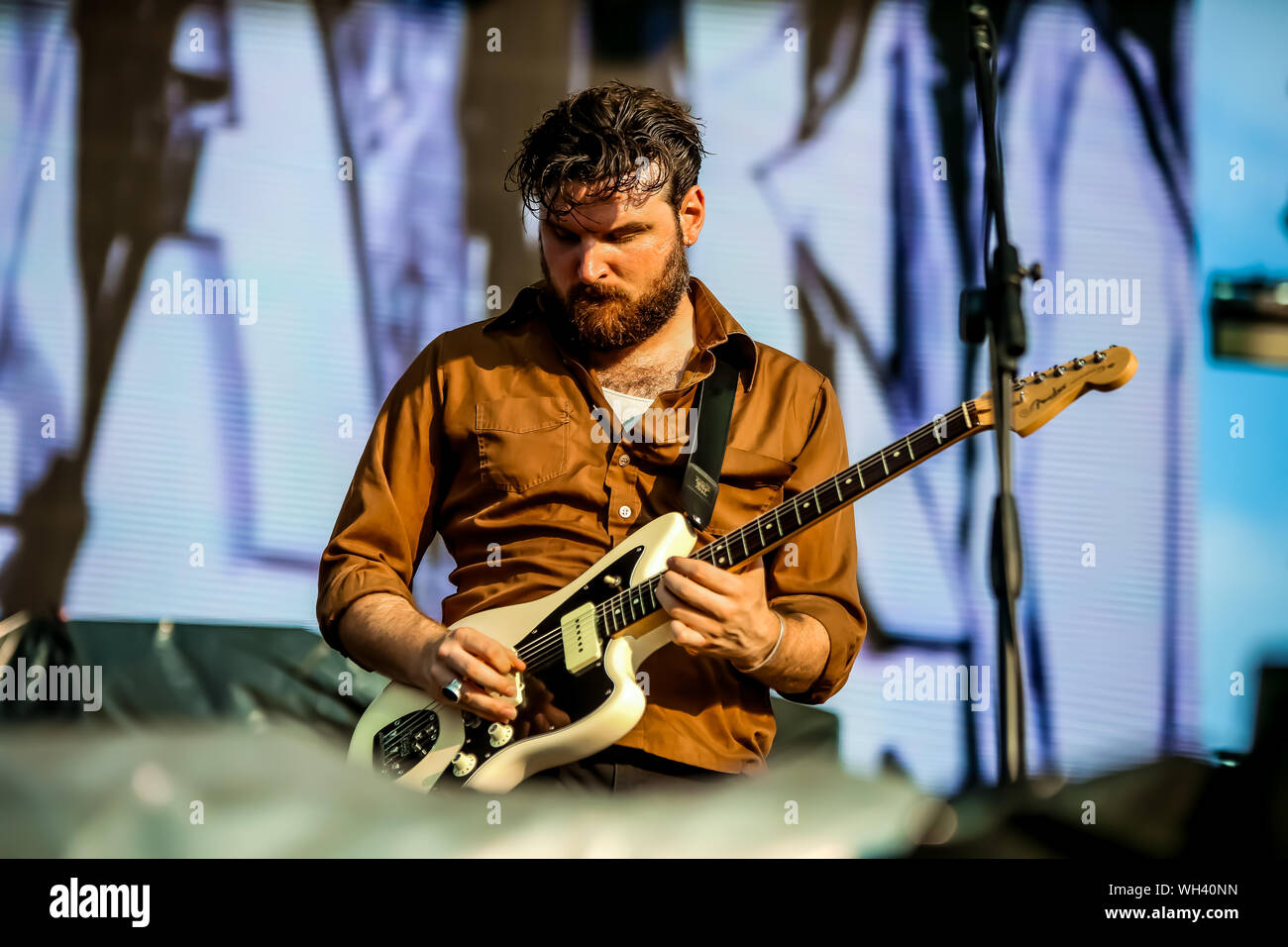 The american punk rock band Fidlar opened the concert of Billie Eilish ...