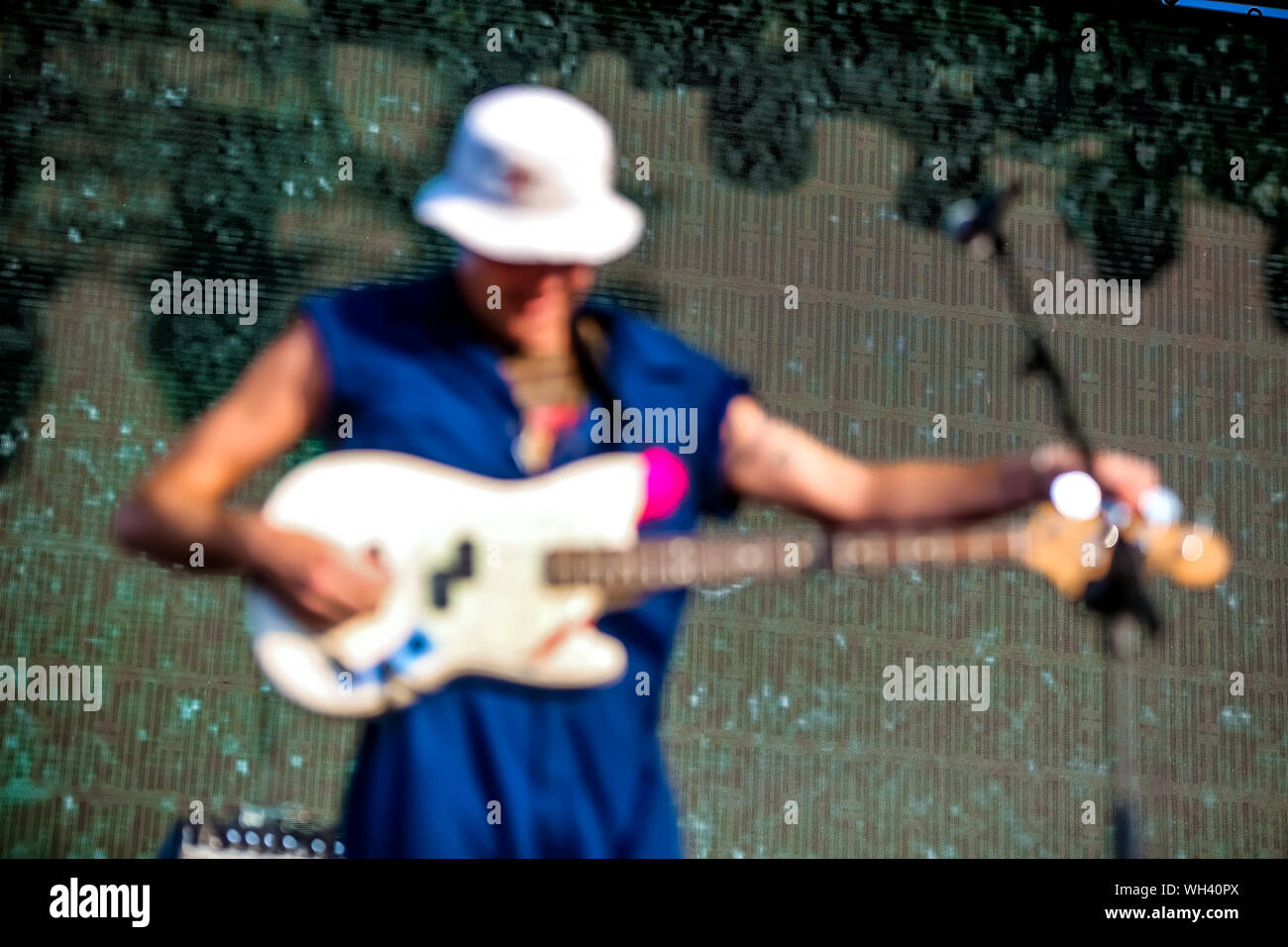 The american punk rock band Fidlar opened the concert of Billie Eilish ...