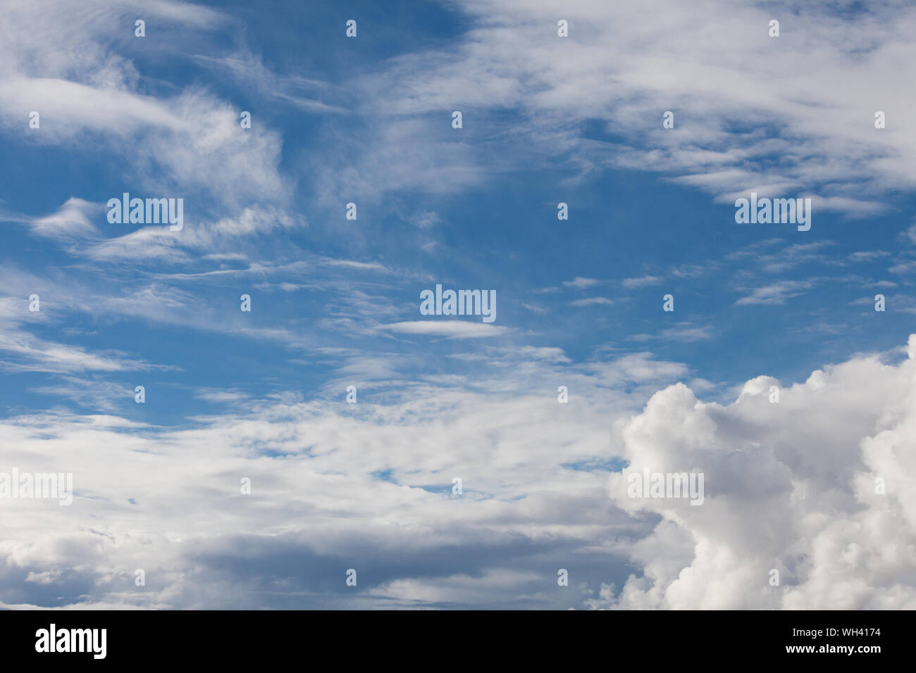 Sky background with soft clouds Stock Photo - Alamy