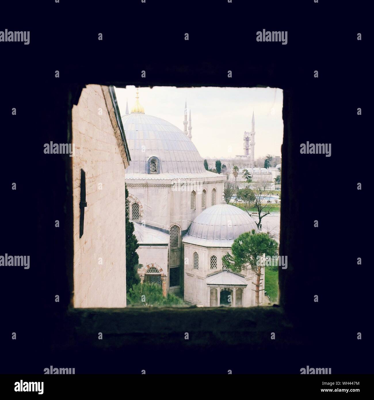 View Of Mosque From Window Stock Photo - Alamy