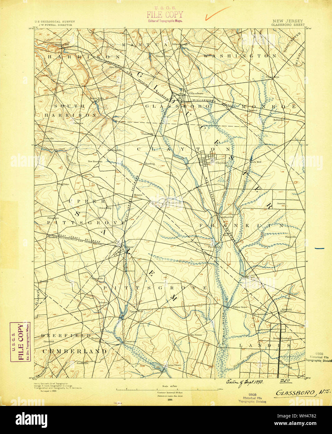 Map of glassboro hi-res stock photography and images - Alamy