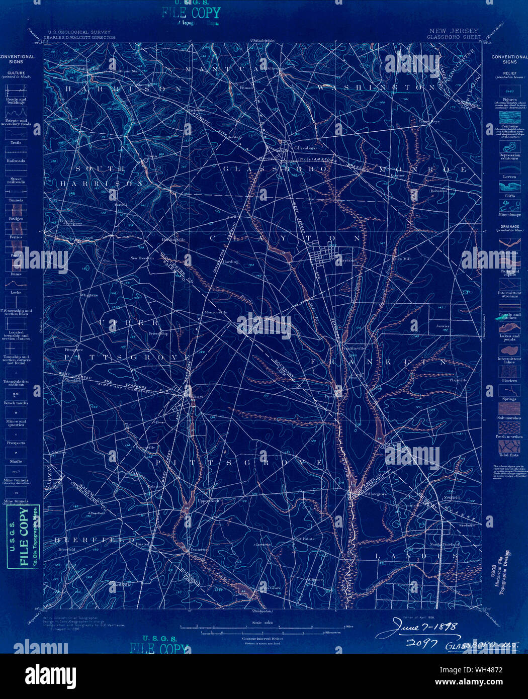 Map of glassboro hi-res stock photography and images - Alamy