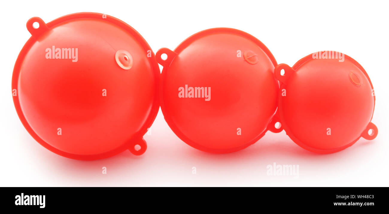 Bubble float for casting in angling fishing over white background Stock ...