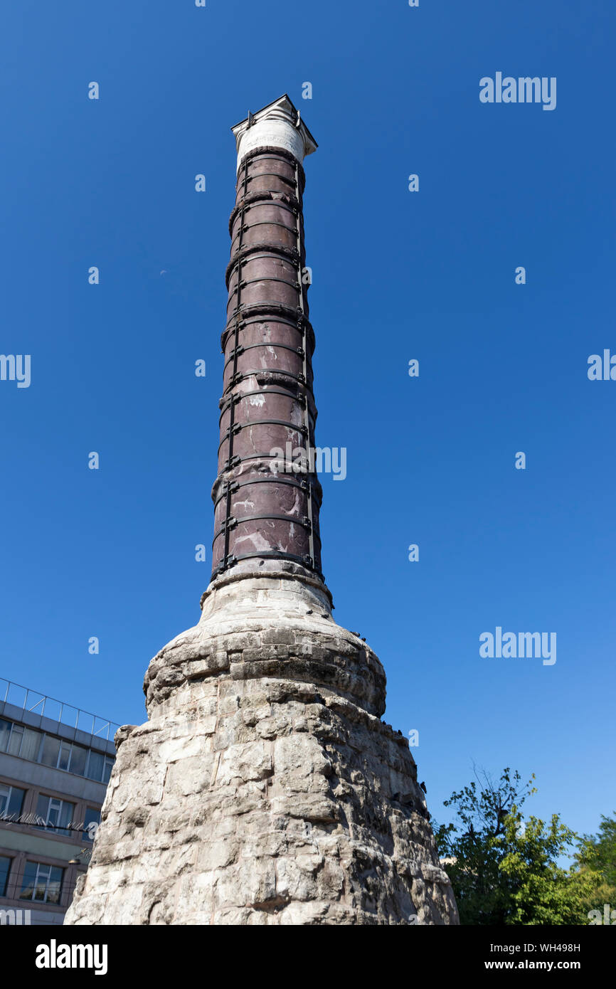ISTANBUL, TURKEY - JULY 26, 2019: Ancient Byzantine Column of ...