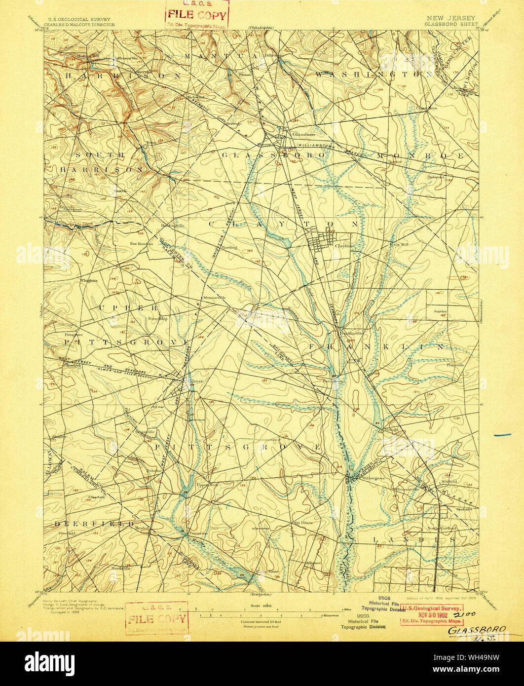 Map of glassboro hi-res stock photography and images - Alamy