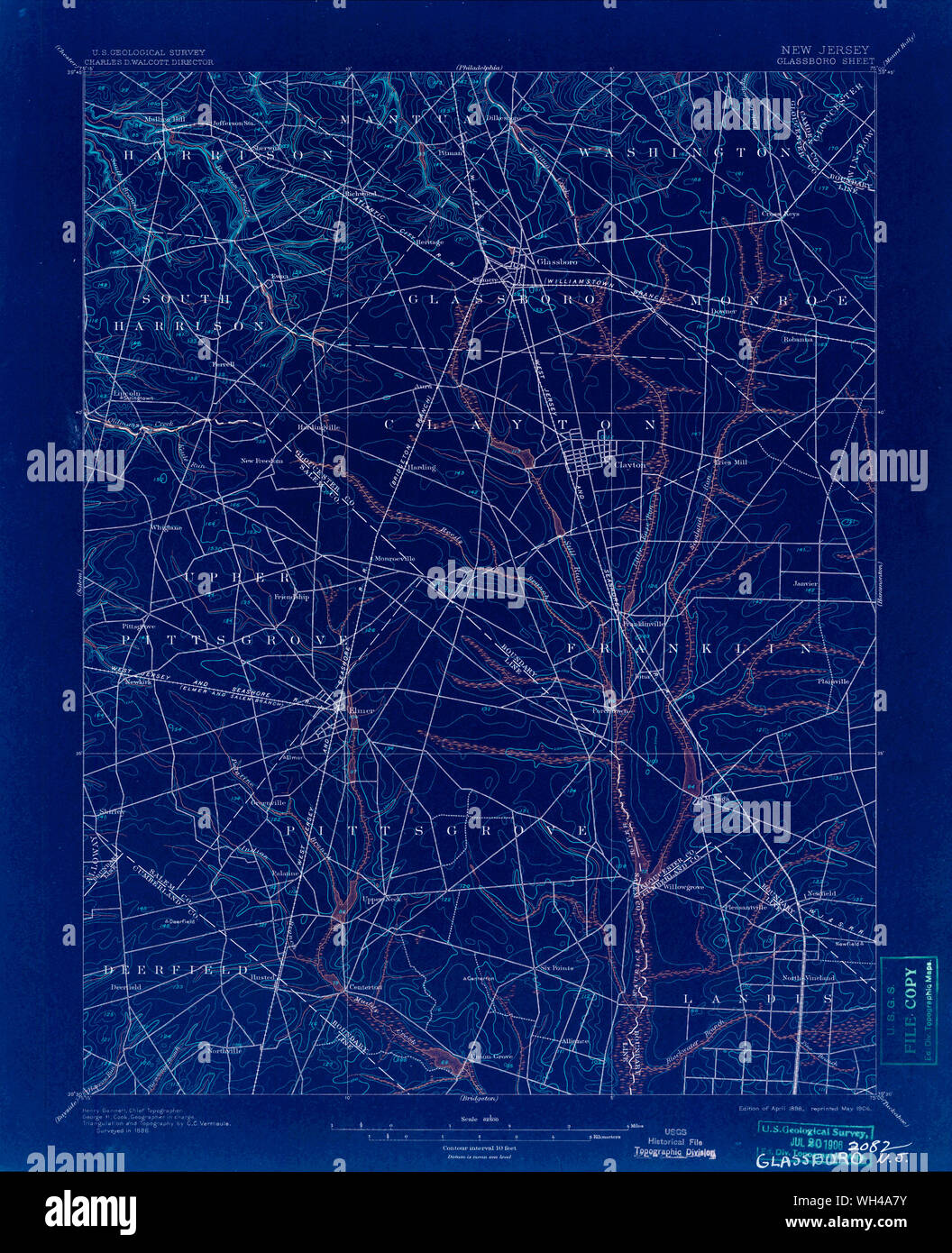 Map of glassboro hi-res stock photography and images - Alamy