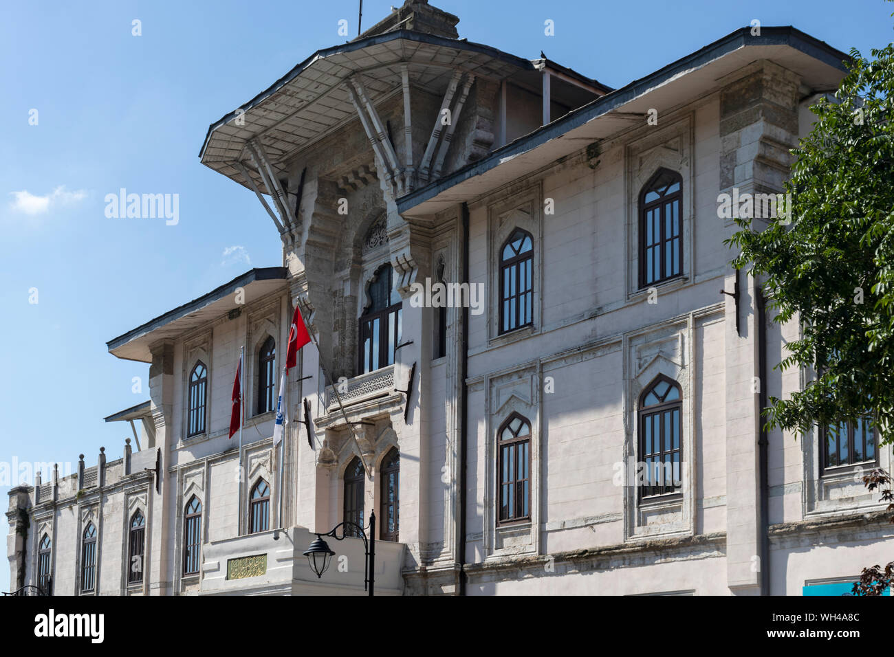 ISTANBUL, TURKEY - JULY 26, 2019: Typical Building and street in Laleli ...