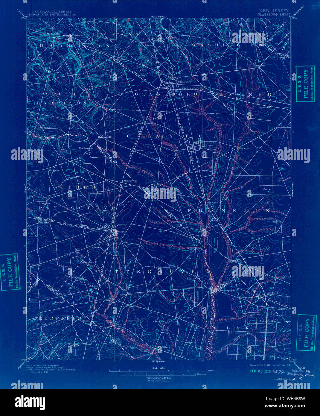 Map of glassboro hi-res stock photography and images - Alamy