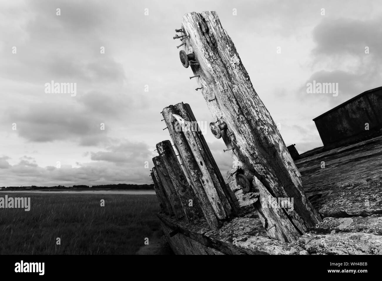 Photograph by © Jamie Callister. Fleetwood boat graveyard on the River ...