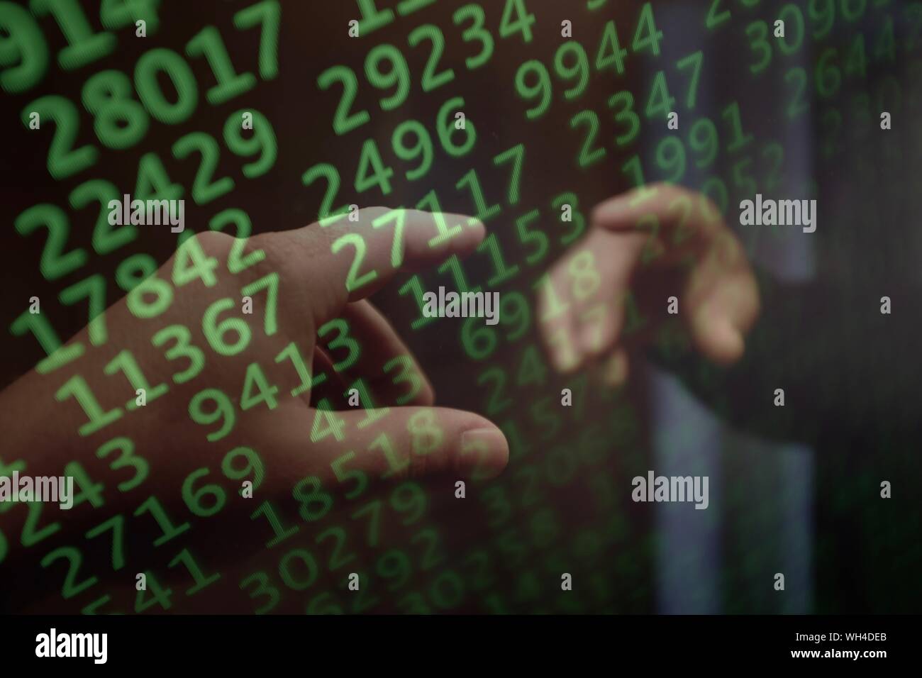 Binary code hand hi-res stock photography and images - Alamy