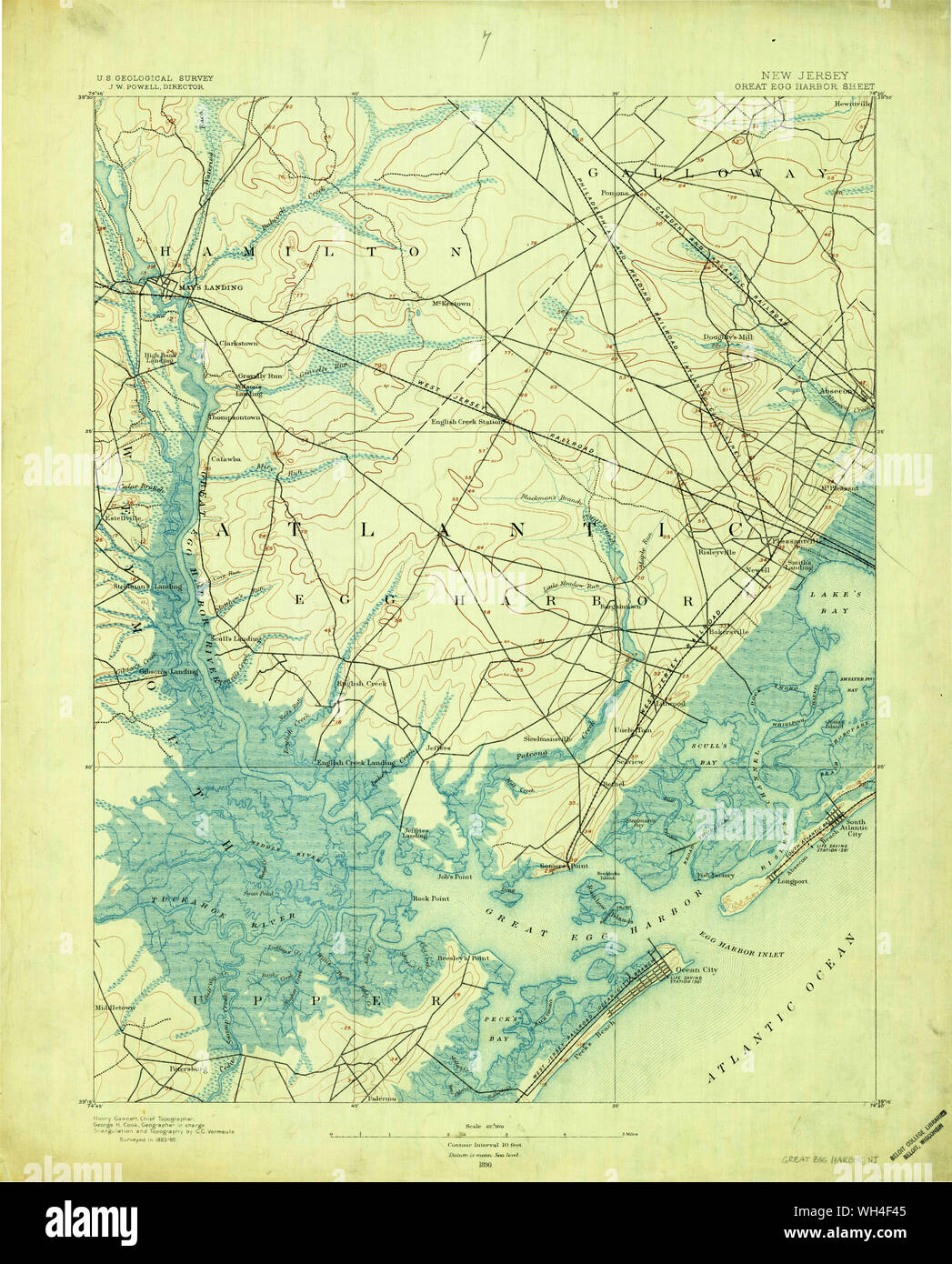 Map of egg harbor hi-res stock photography and images - Alamy