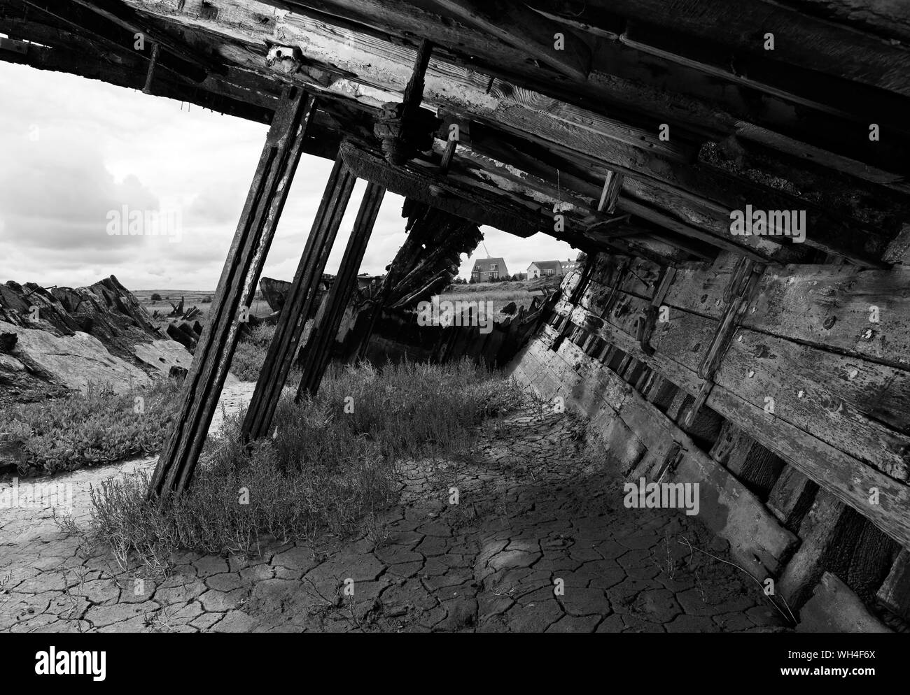 Photograph by © Jamie Callister. Fleetwood boat graveyard on the River ...