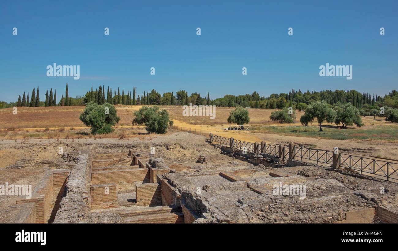 Termas mayores or the thermal baths, part of archaeological ensemble of ...