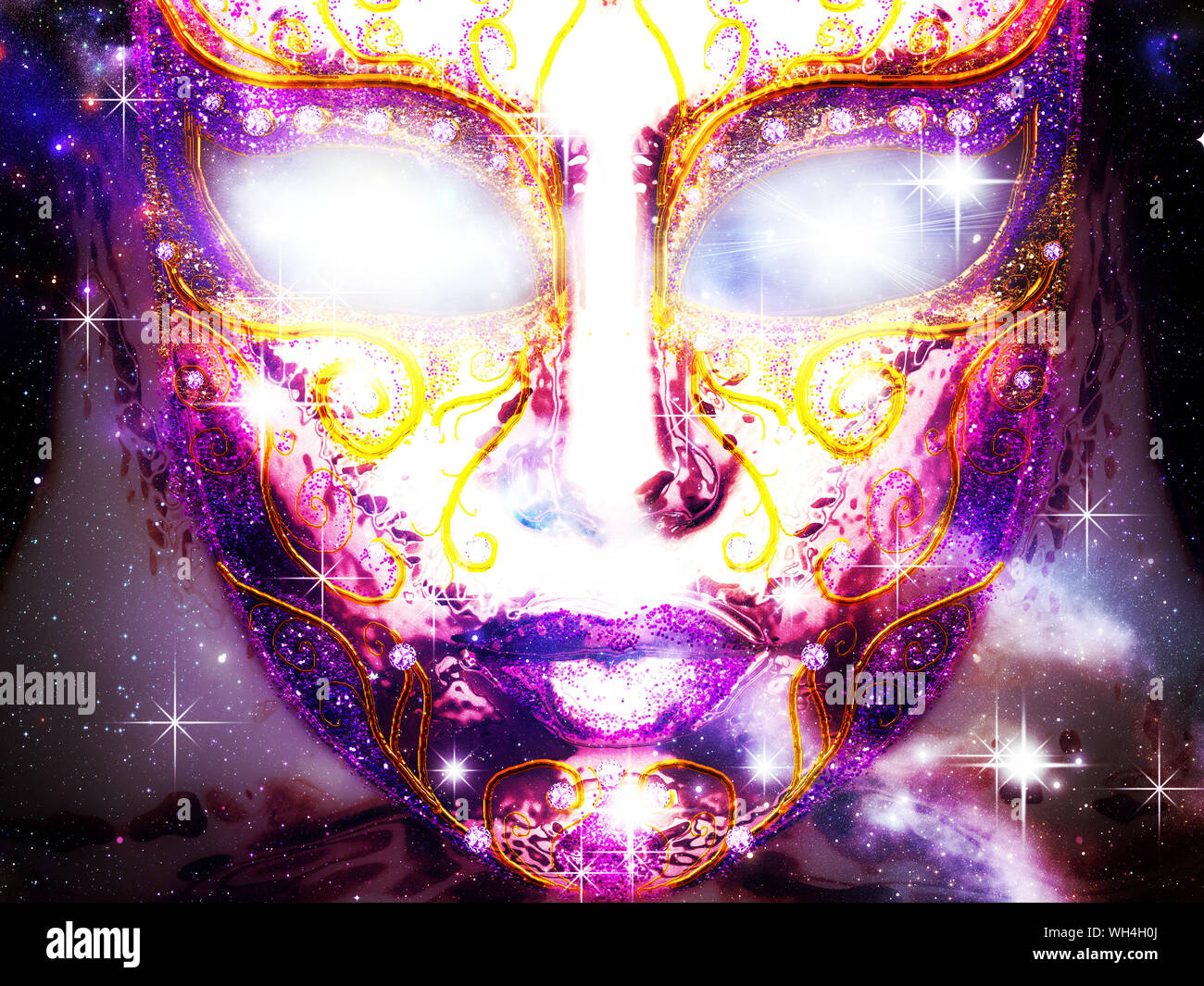 Fantasy face god mask hi-res stock photography and images - Alamy