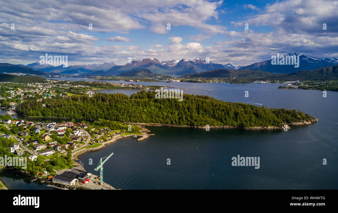Alesund norway top view skyline hi-res stock photography and images - Alamy