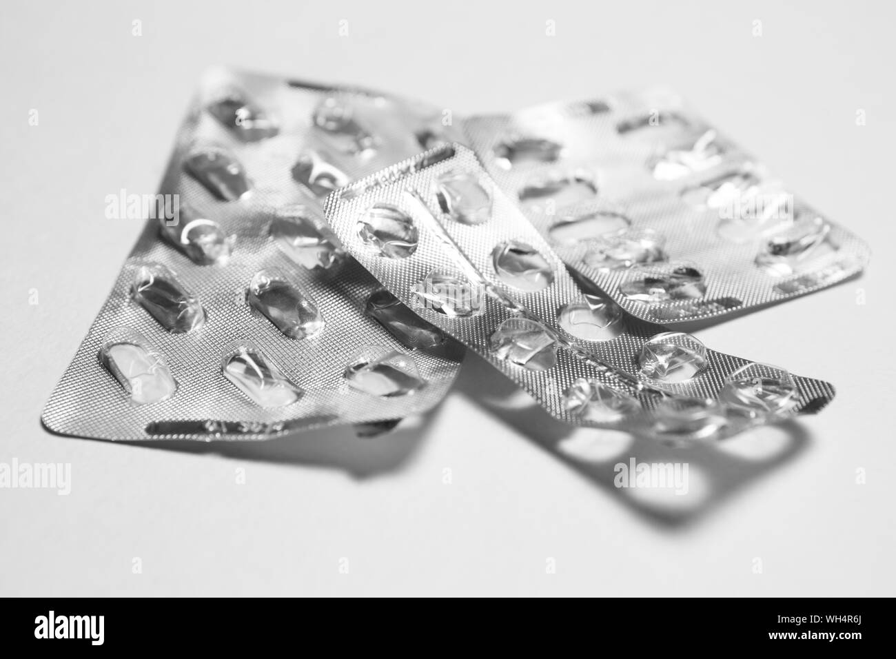 Empty pill packs Black and White Stock Photos & Images - Alamy