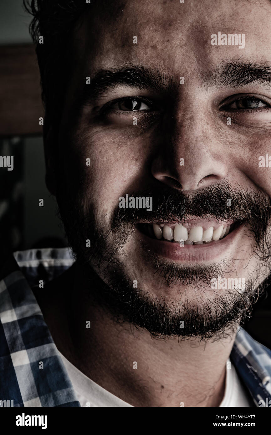 portrait of actor with side studio lighting Stock Photo - Alamy