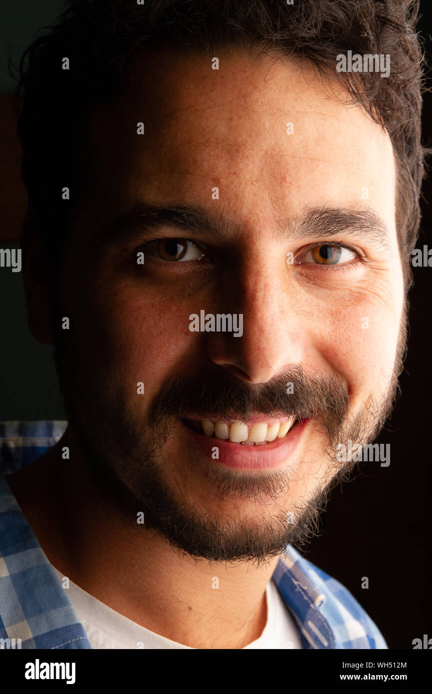 portrait of actor with side studio lighting Stock Photo - Alamy