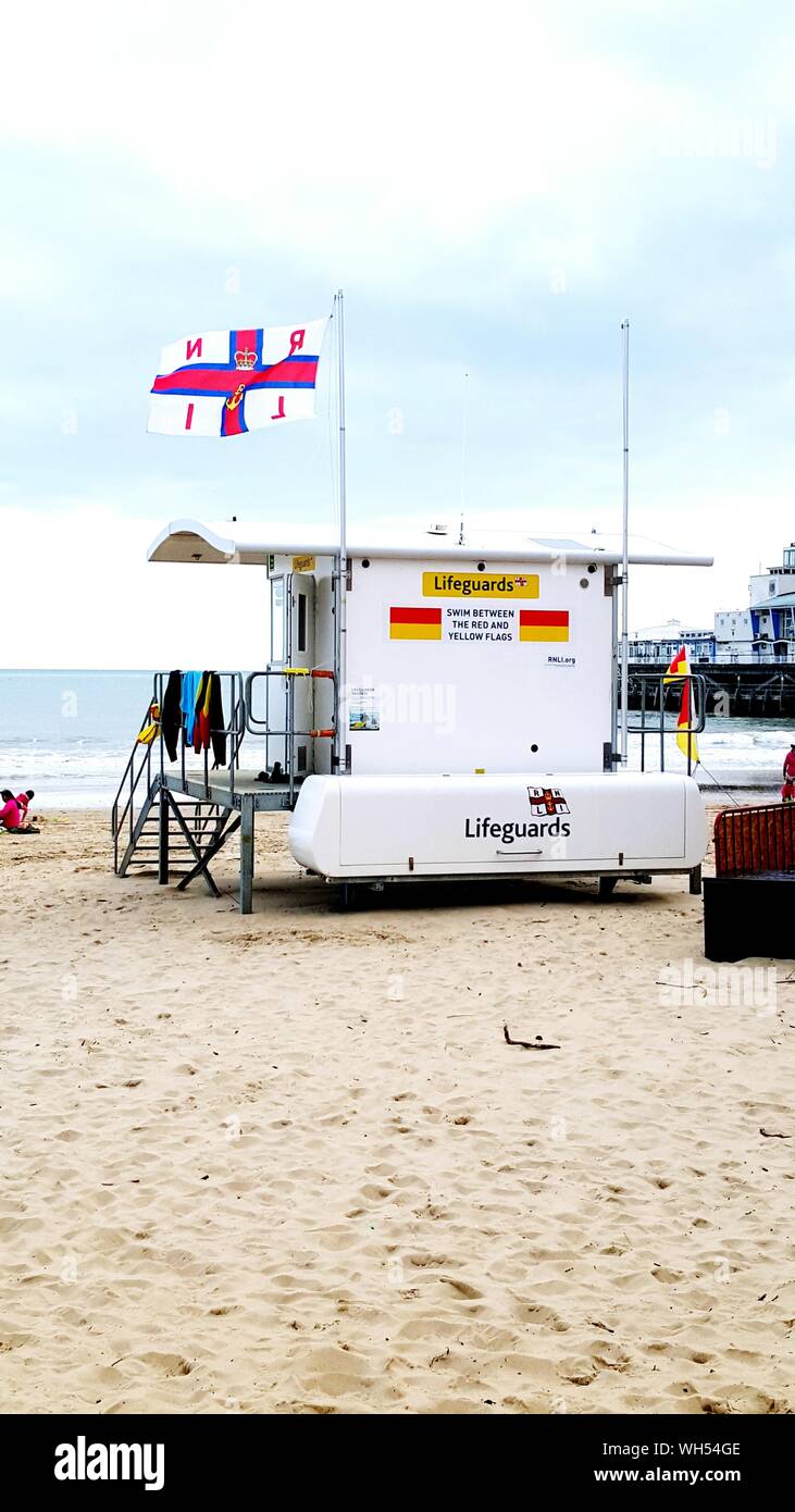 Lifeguard Hut On Beach Stock Photo - Alamy
