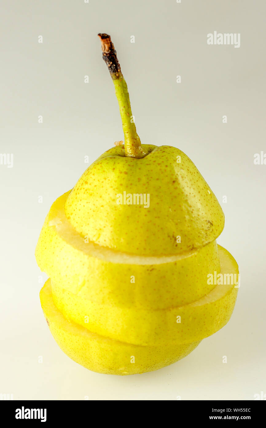 Pear sliced cut out hi-res stock photography and images - Alamy