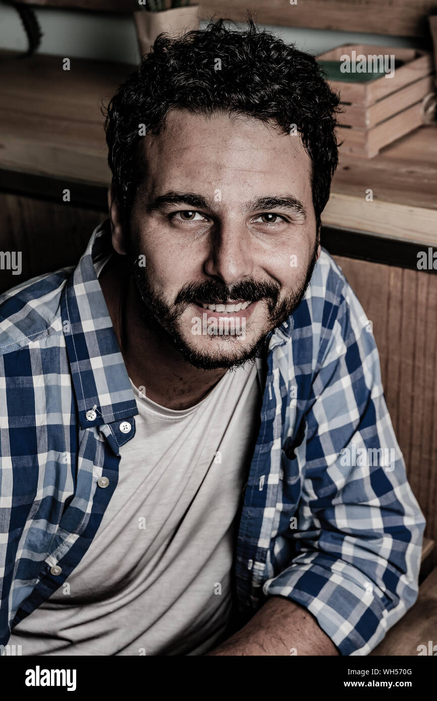 Portrait young actor studio hollywood style Stock Photo - Alamy