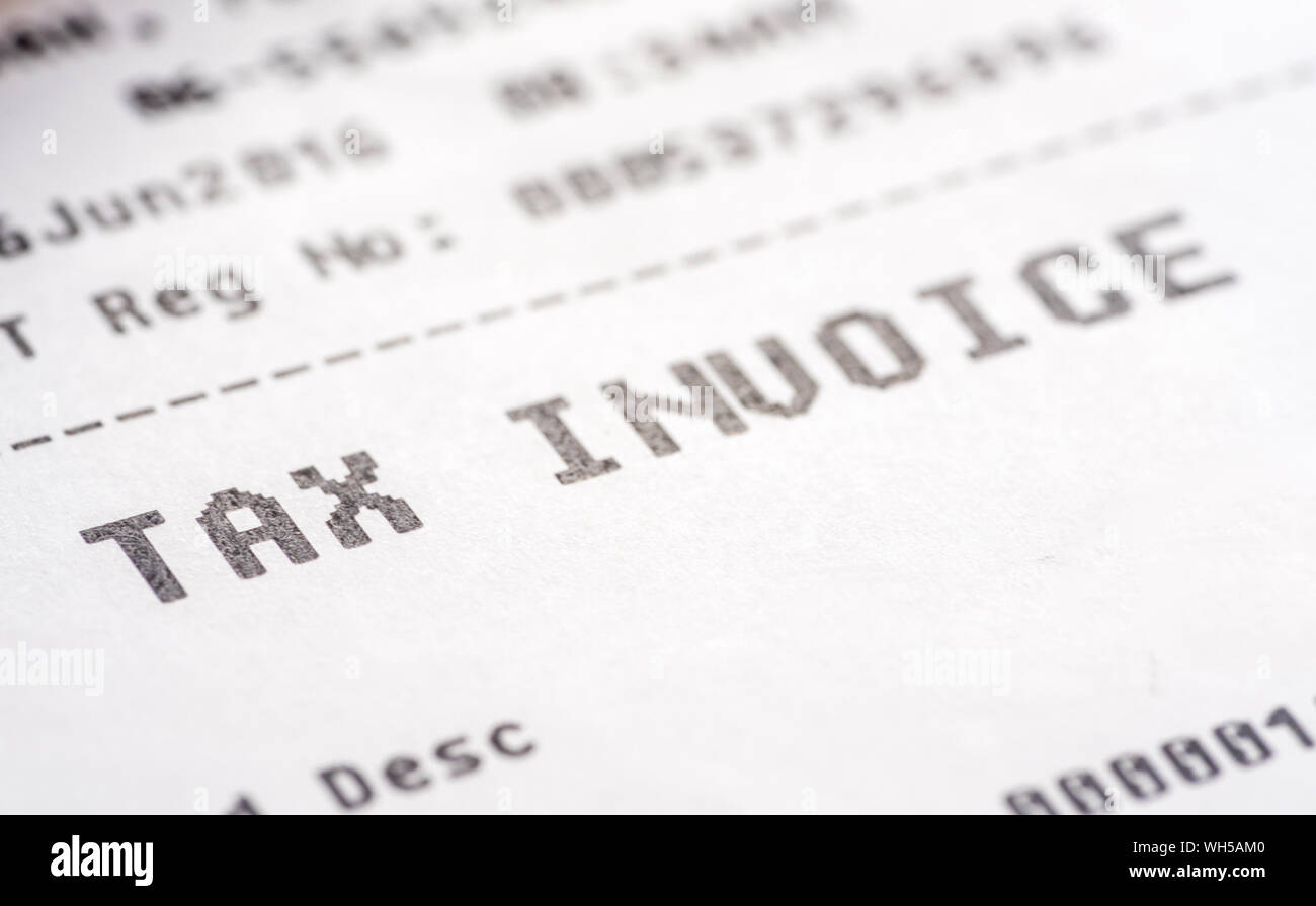 Tax receipt hi-res stock photography and images - Alamy