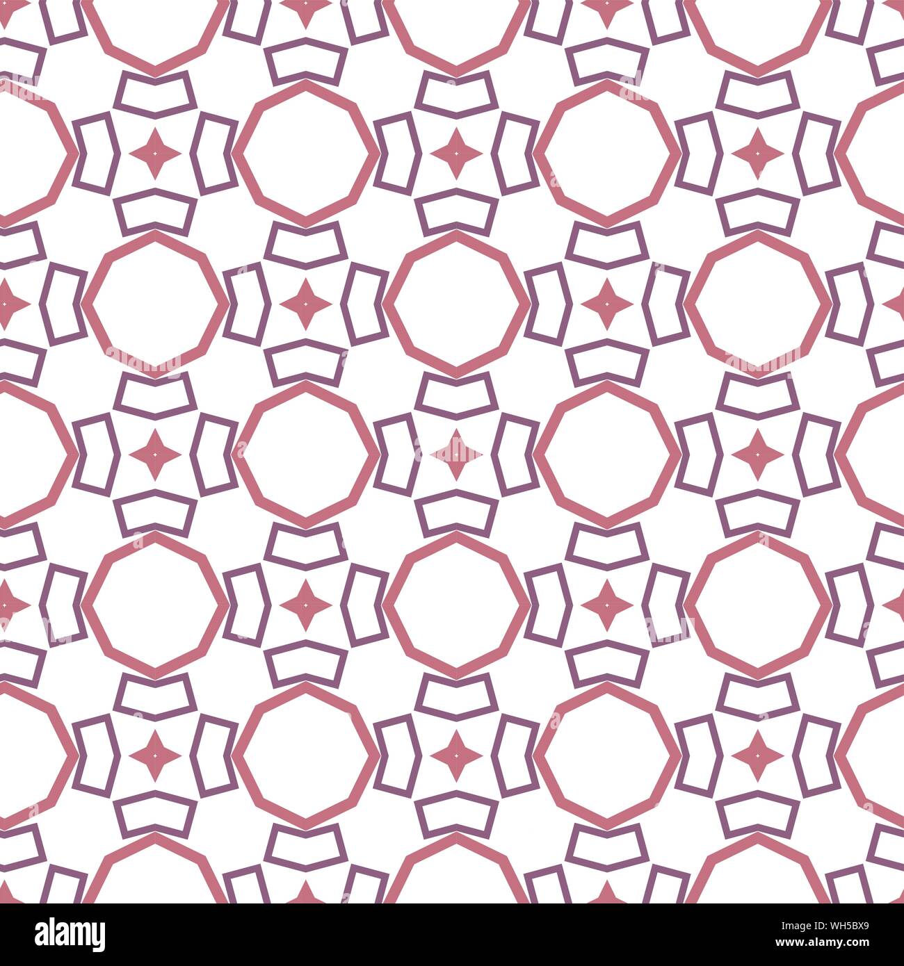 Geometric Ornamental Vector Pattern Seamless Design Texture Stock