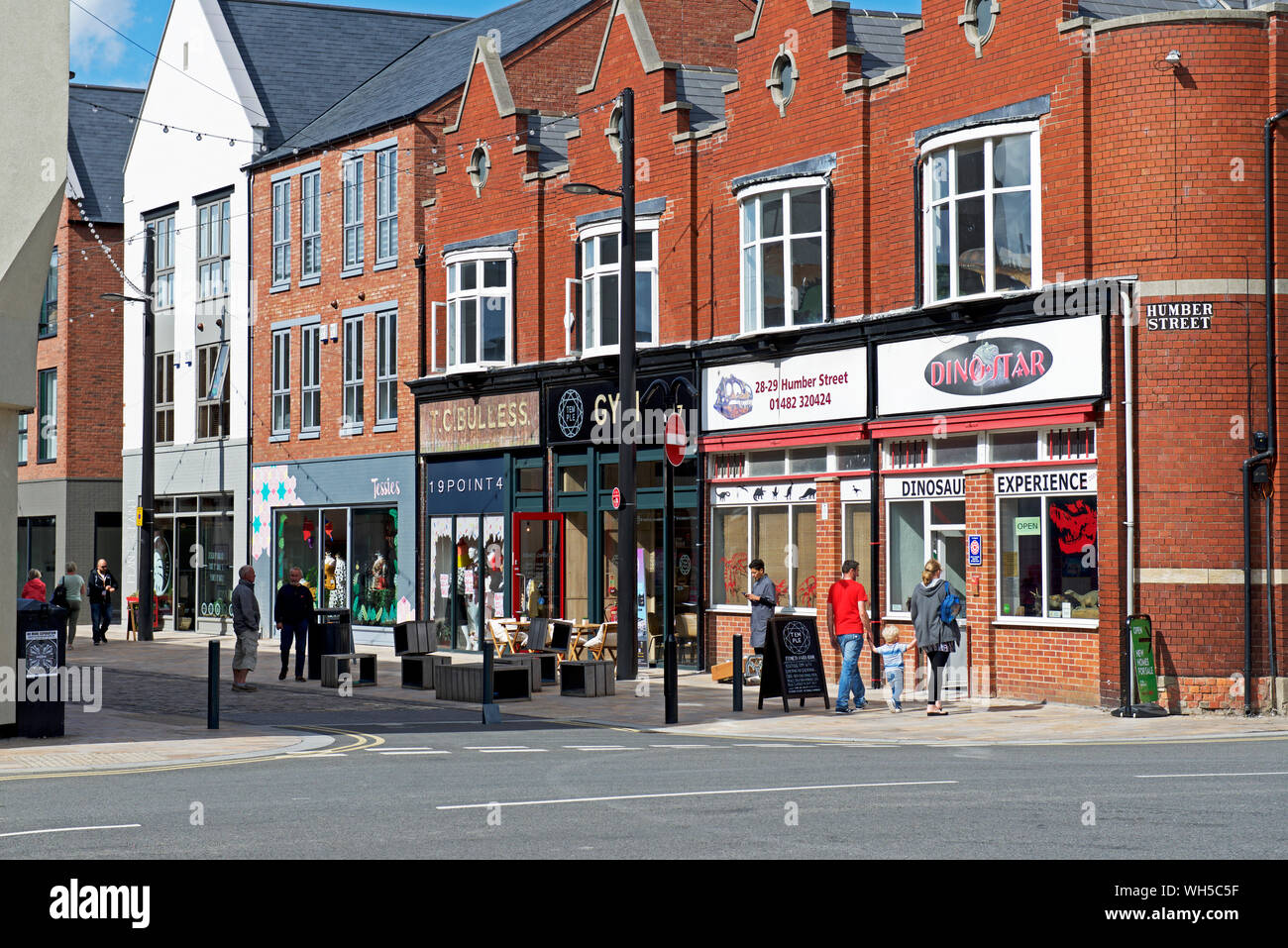 Humber Street,trendy shopping street, Hull, East Yorkshire, England UK ...