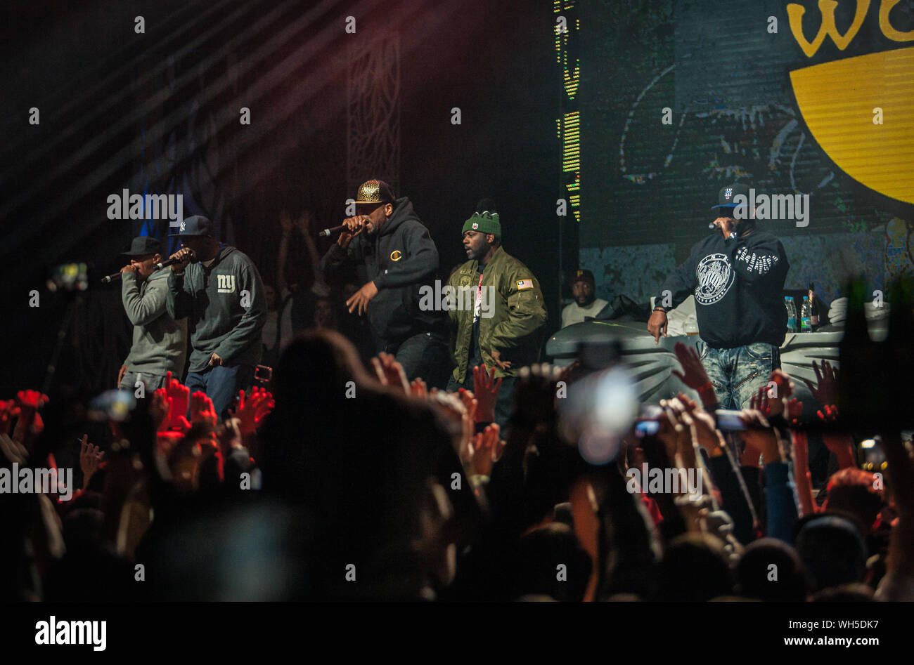 MOSCOW-13 NOVEMBER,2015: Rap concert of hip hop band Wu-Tang Clan ...