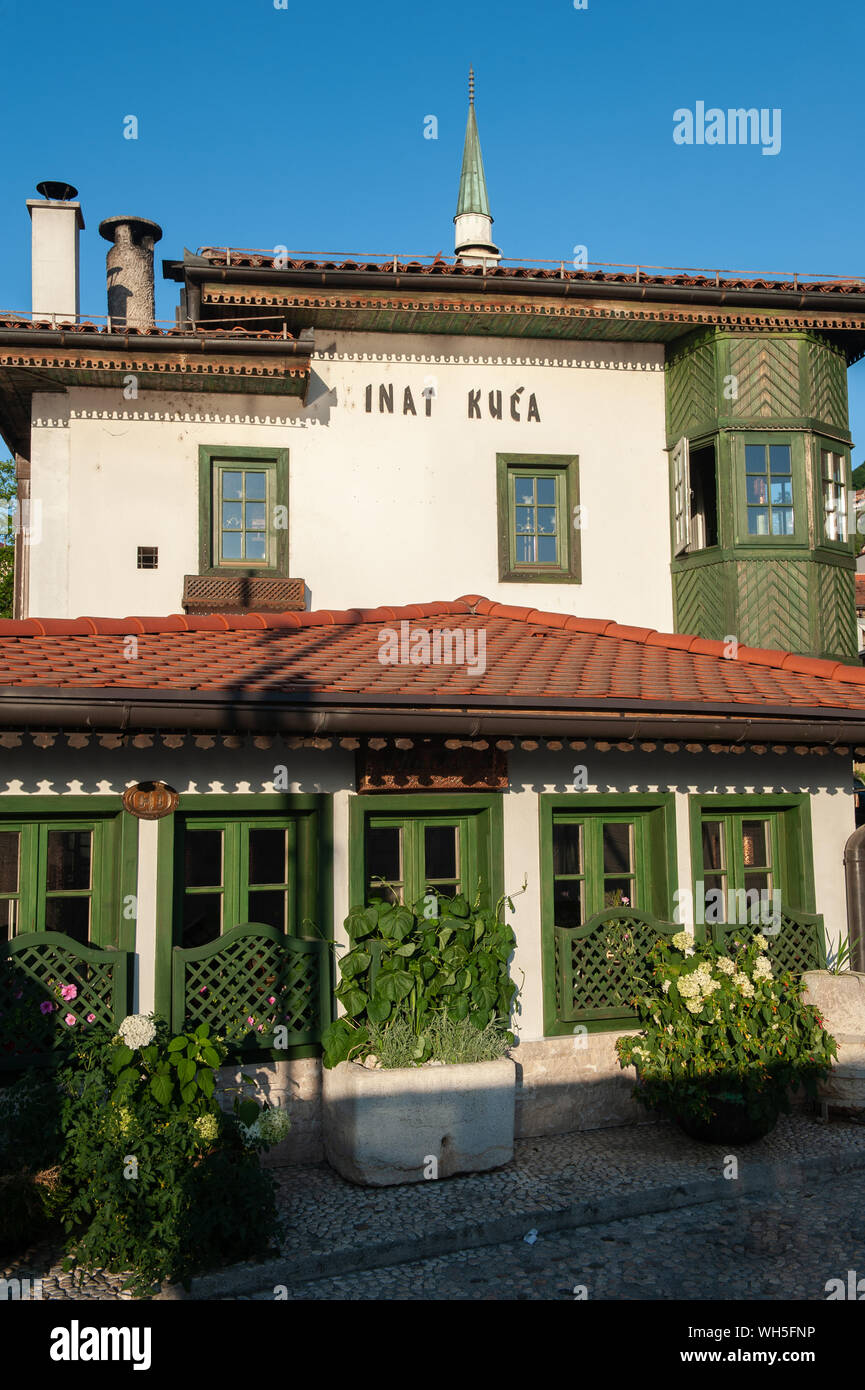 The Inat Kuca or The House of Spite is a traditional Bosnian restaurant ...