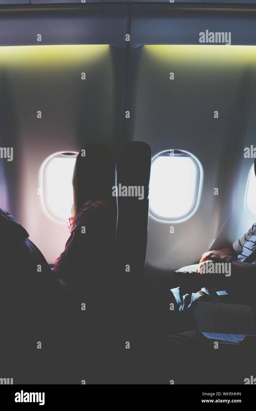 Inside plane hi-res stock photography and images - Alamy