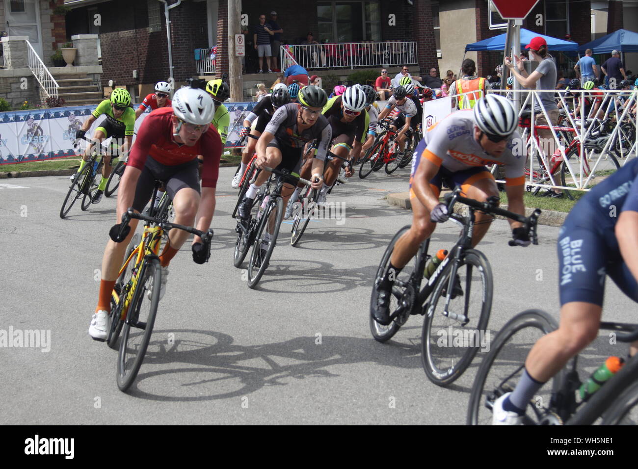 Midwest Cycling on The Hill Stock Photo - Alamy