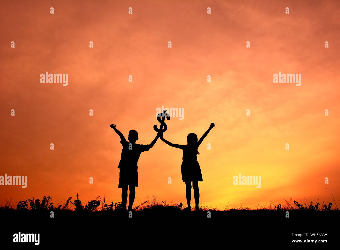 Two children two children hi-res stock photography and images - Alamy