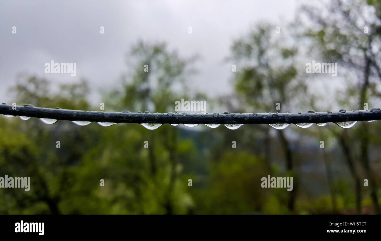 Rain on cable hi-res stock photography and images - Alamy