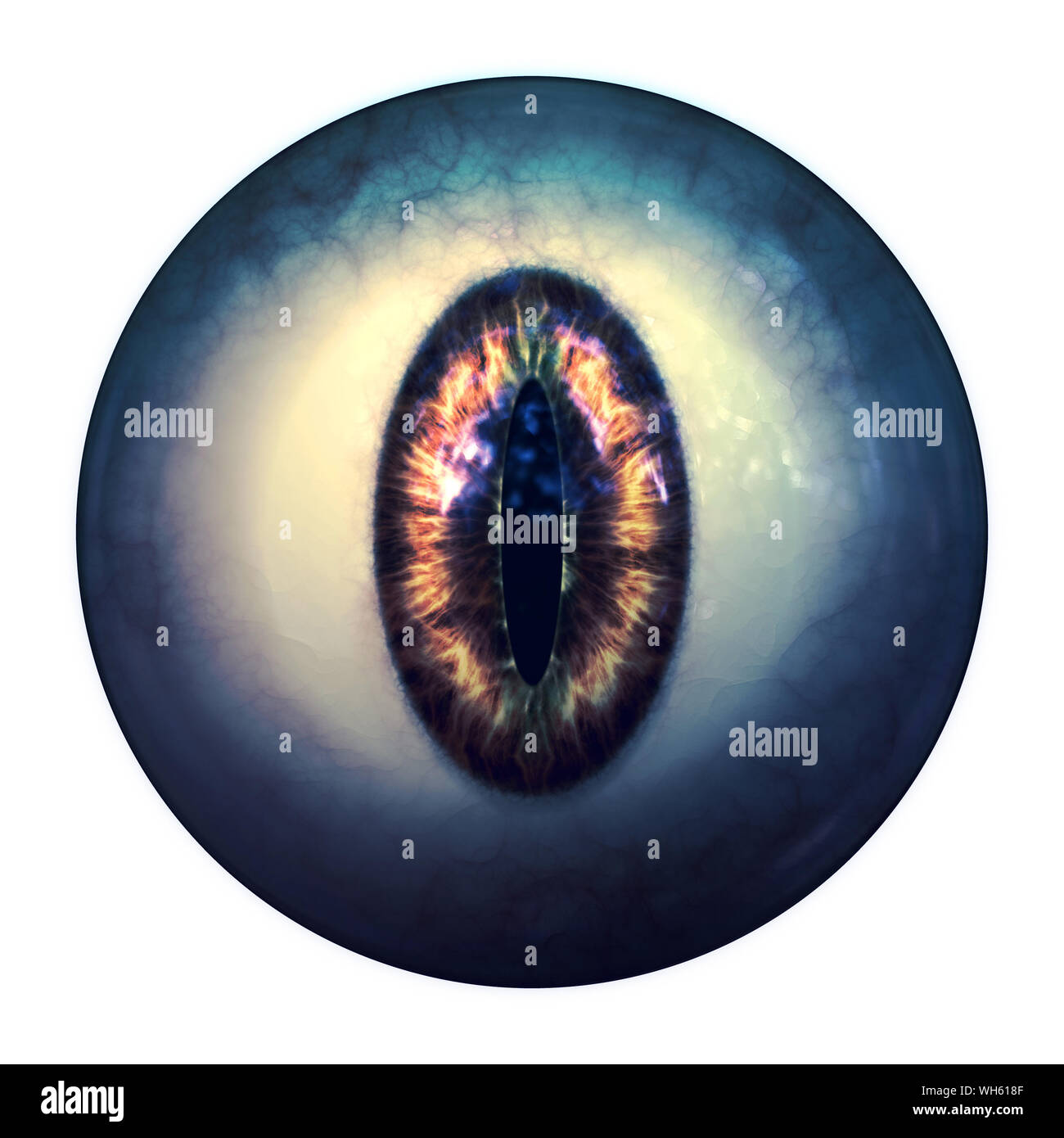 Abstract scary 3d eyeball of a monster, Halloween background Stock ...