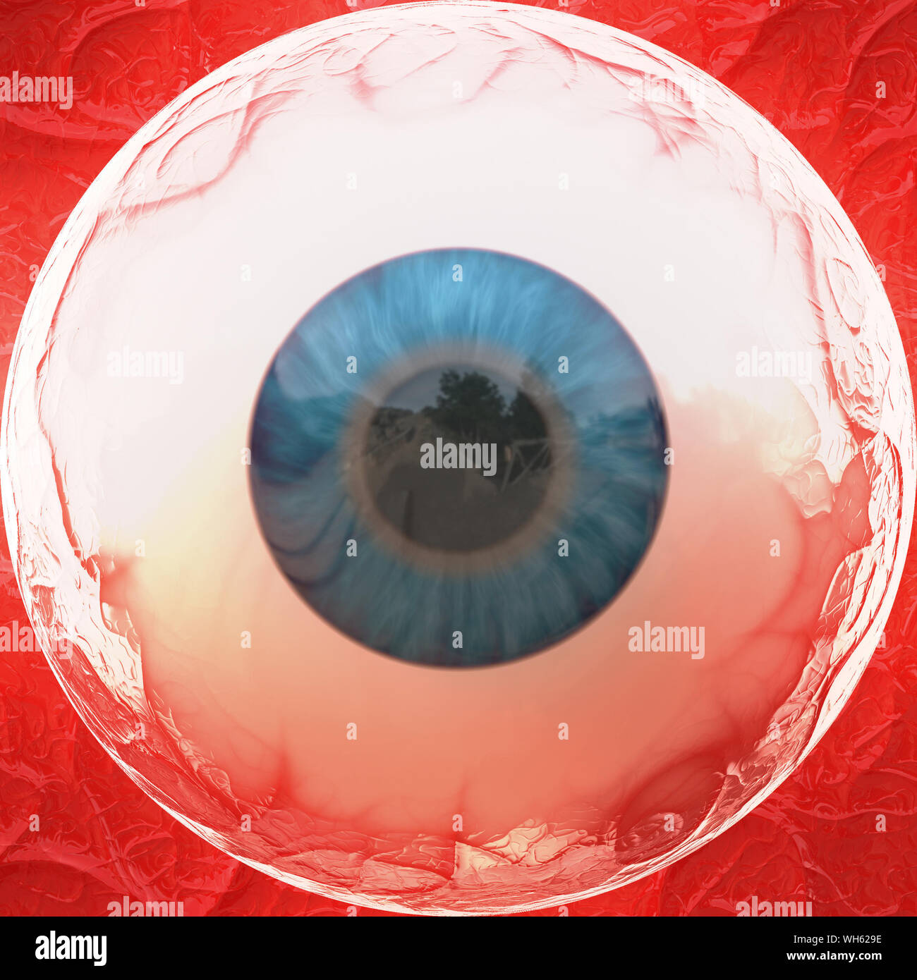 Digitally rendered illustration of an abstract eyeball Stock Photo - Alamy