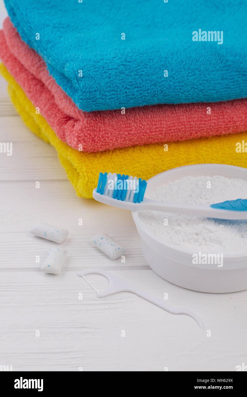 Set of tools for oral hygiene Stock Photo - Alamy