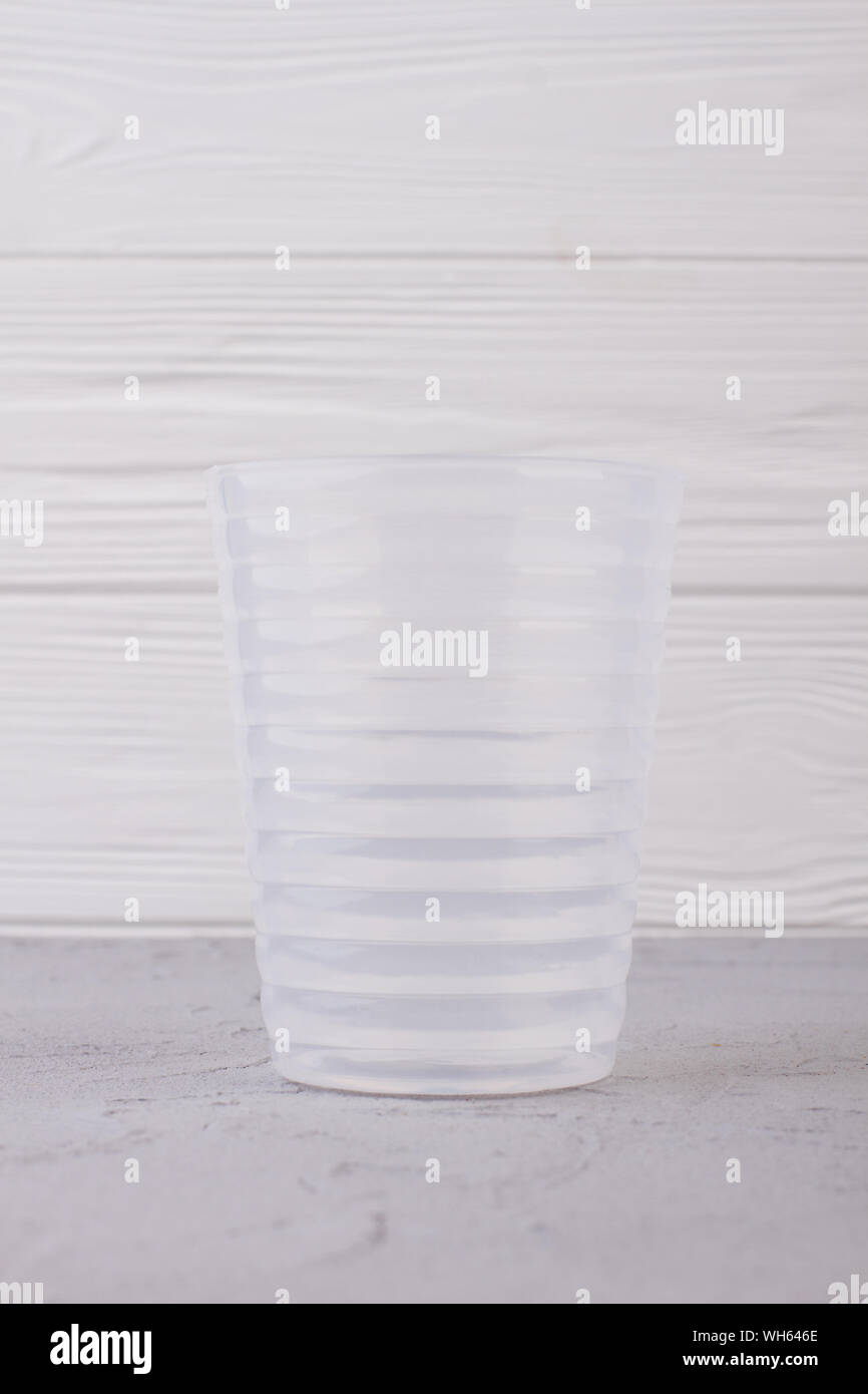 Empty plastic glass hi-res stock photography and images - Alamy