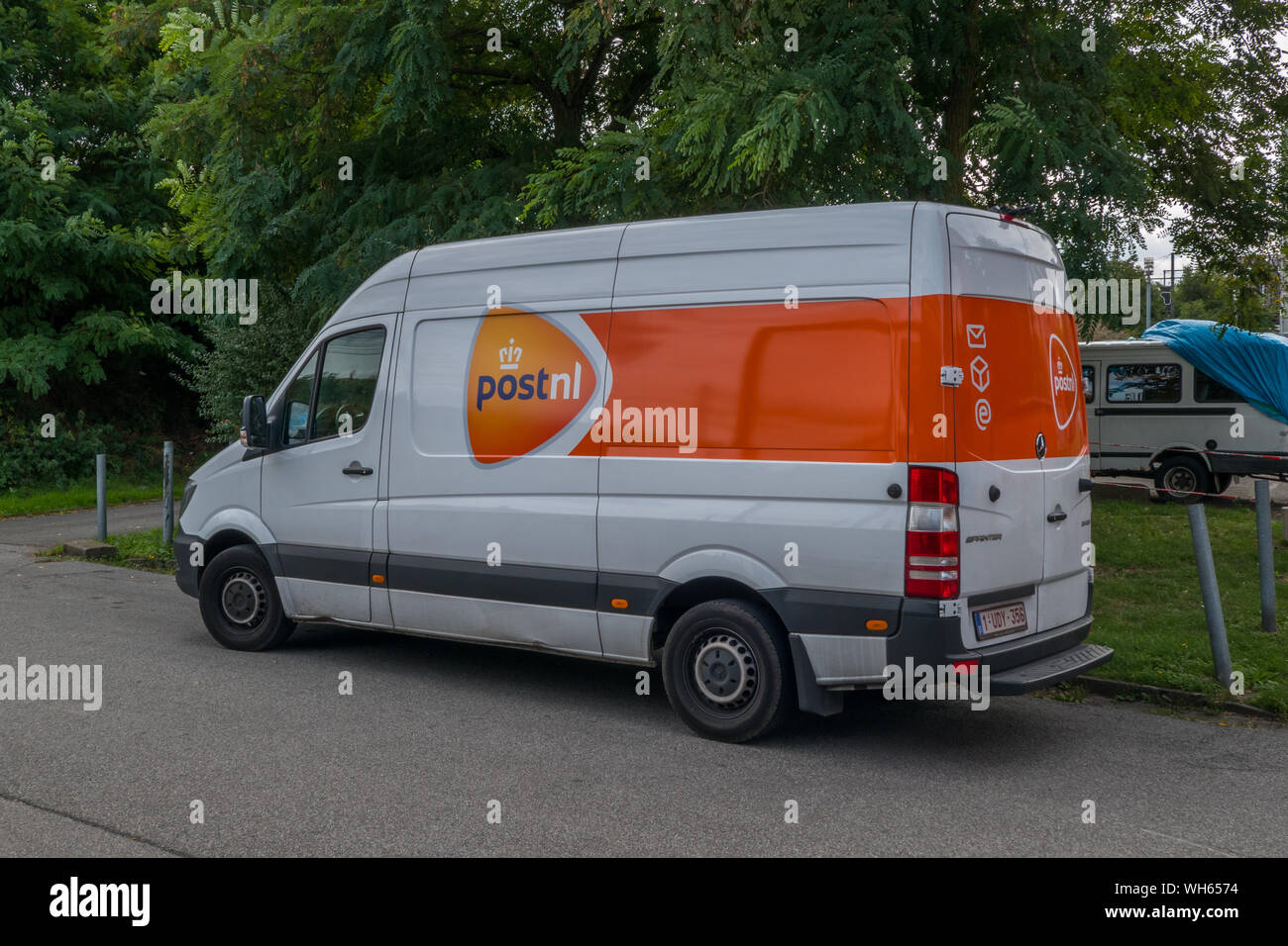 PostNL delivery van of the type Mercedes Sprinter Stock Photo - Alamy