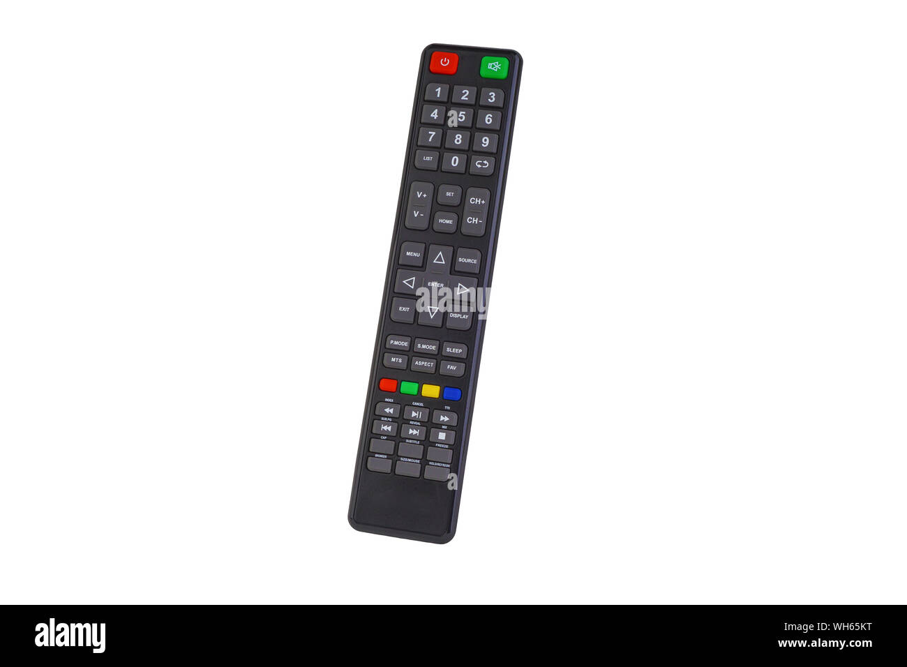 Remote control isolate on white background Stock Photo - Alamy