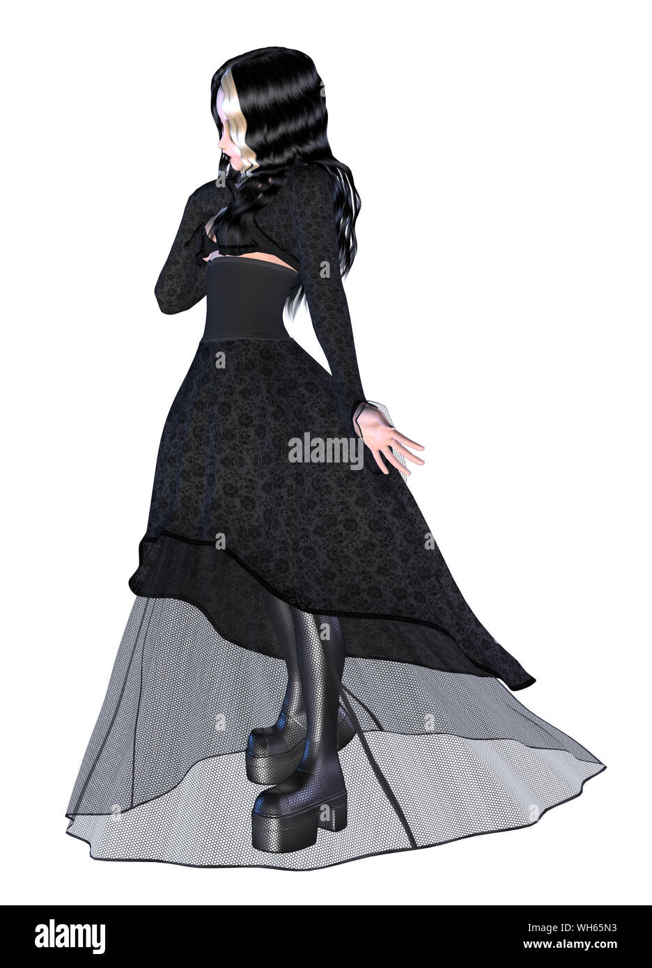Cartoon gothic femme hi-res stock photography and images - Alamy