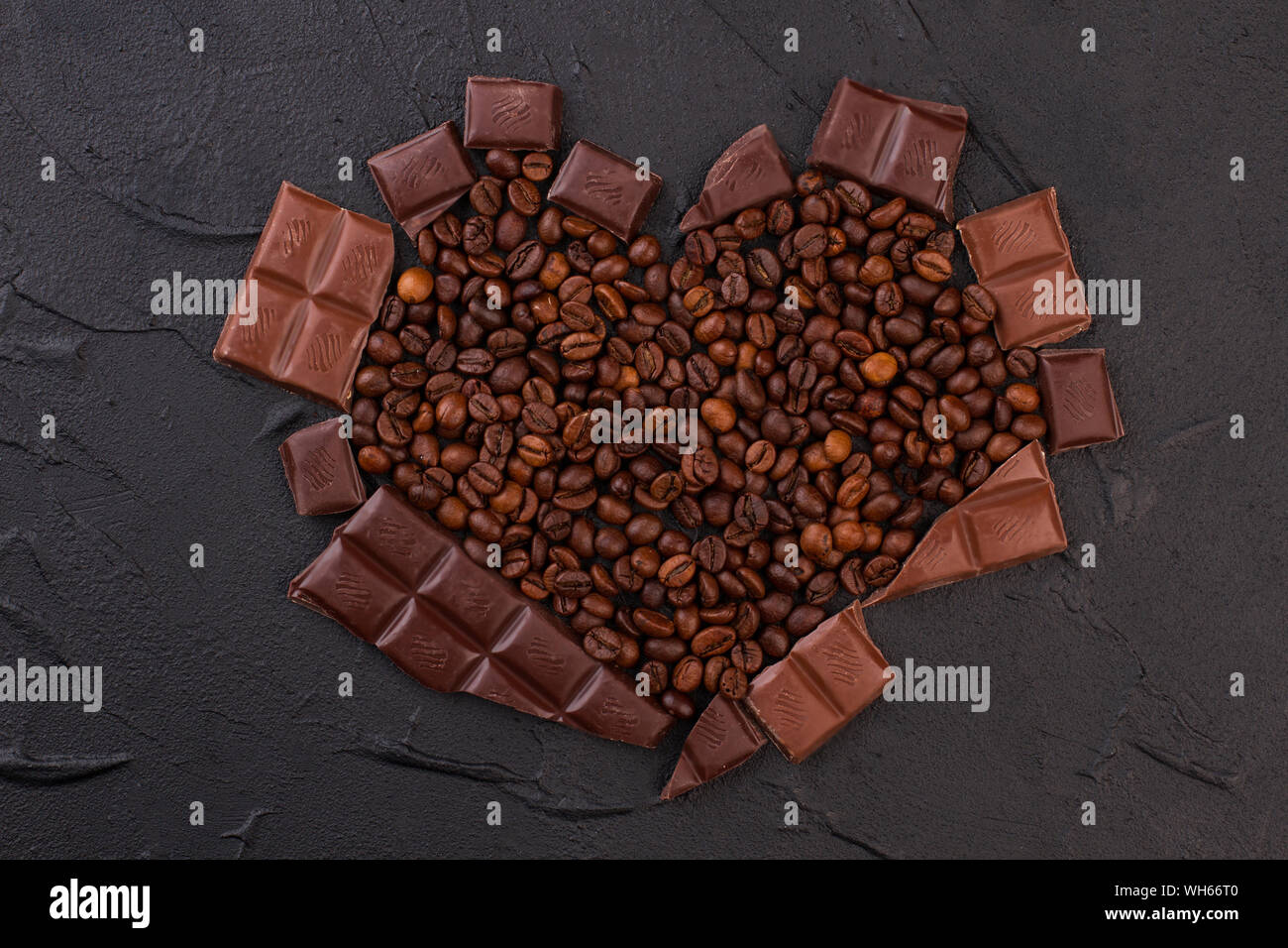 Heart made of coffee hi-res stock photography and images - Alamy