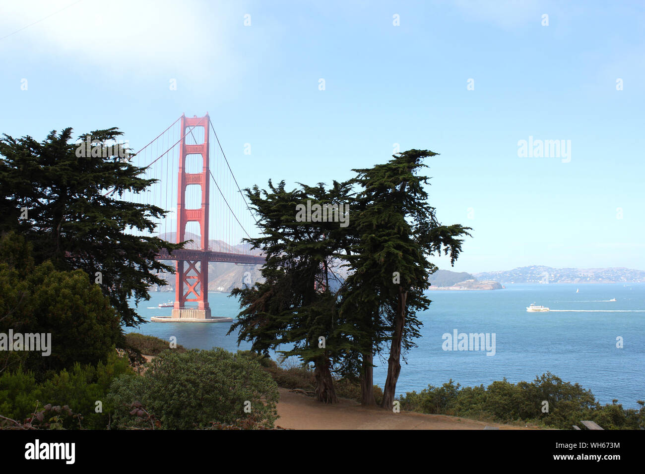 Golden gate bridge - view from south side, Fort Point. San Francisco ...