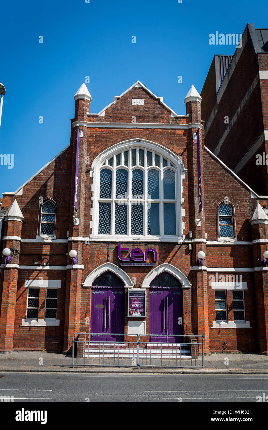 Ten - Church turned into a cocktail bar and restaurant, Worthing, West ...