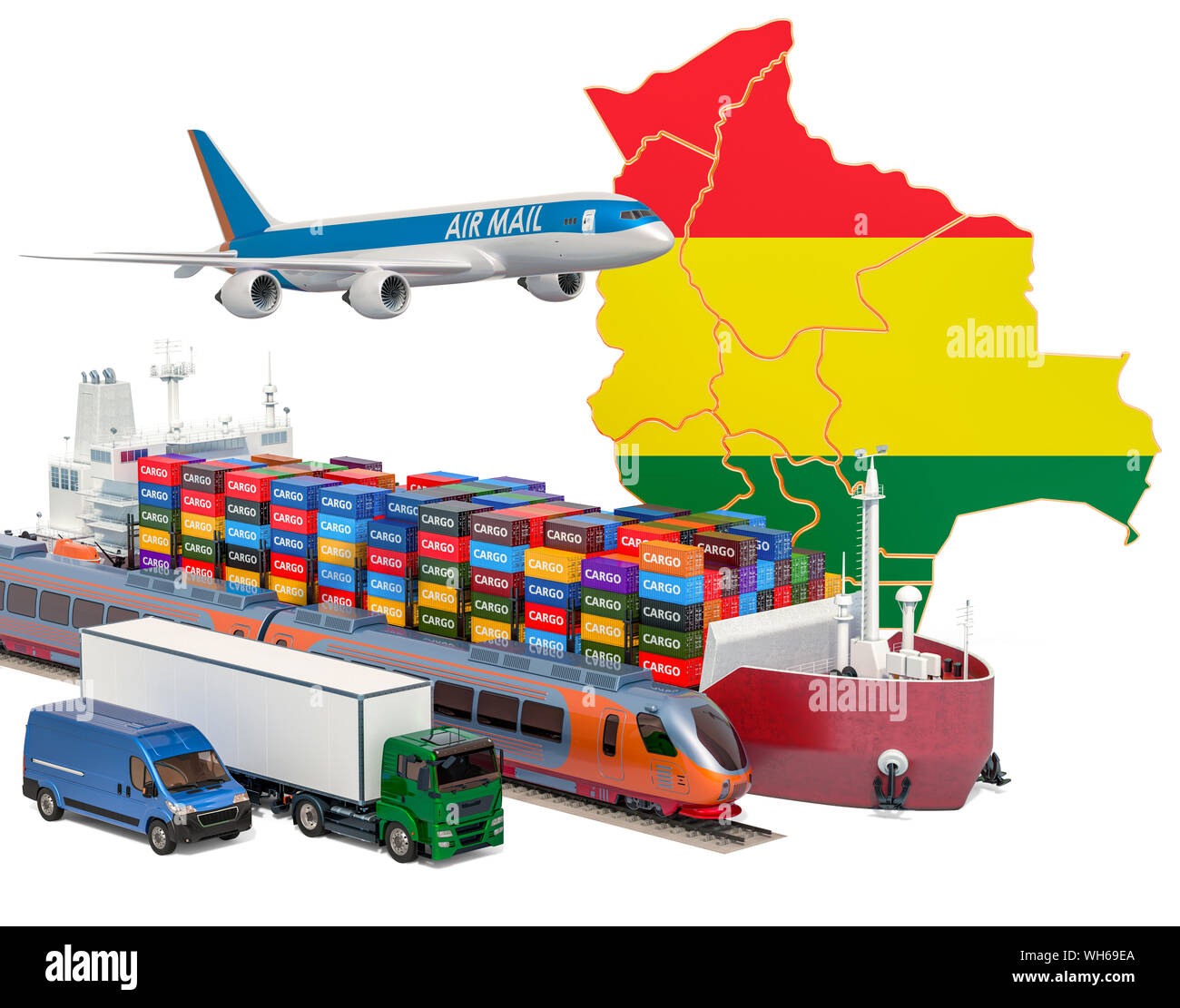 Cargo shipping and freight transportation in Bolivia by ship, airplane ...
