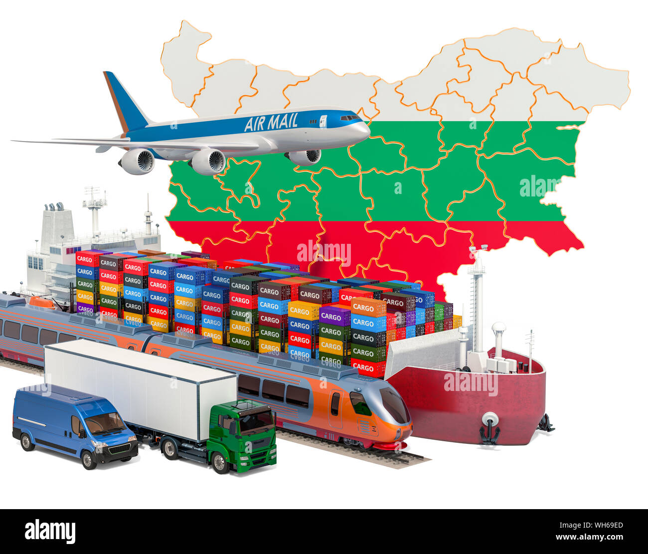 Bulgaria railway map hi-res stock photography and images - Alamy