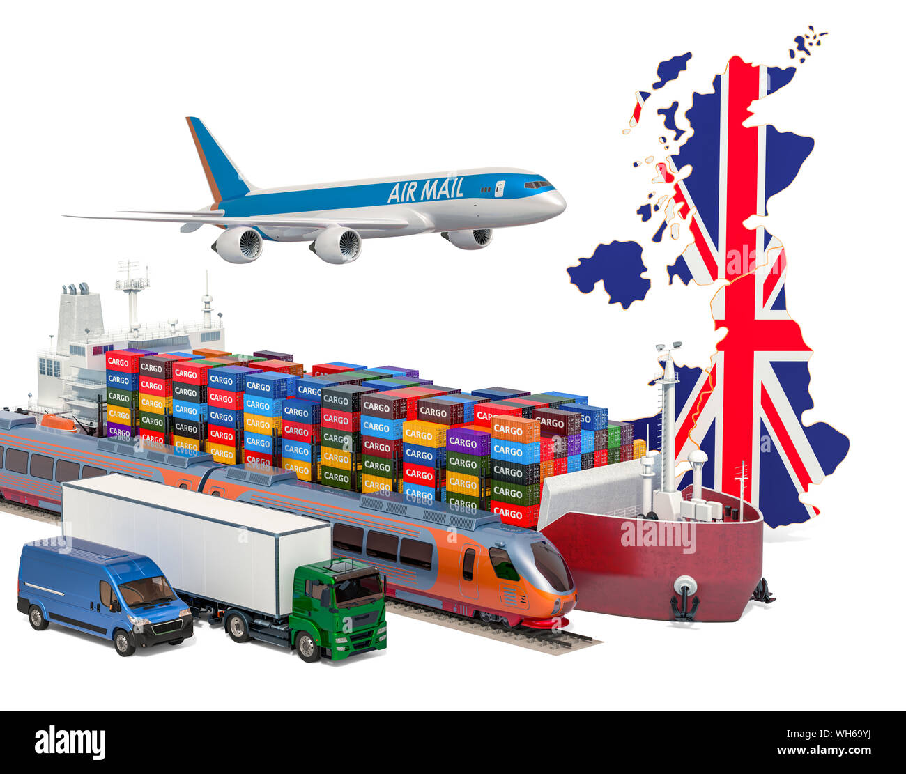 Lorry uk map Cut Out Stock Images & Pictures - Alamy