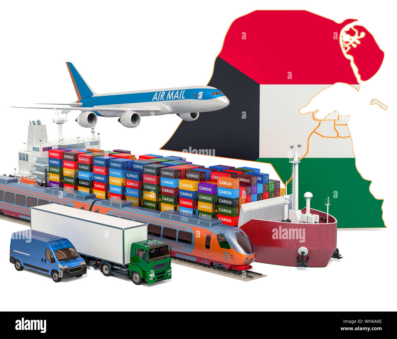 Cargo shipping and freight transportation in Kuwait by ship, airplane ...